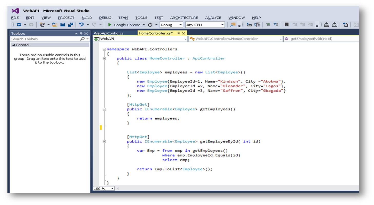 RESTful Web Services Tutorial 1 - Creating a REST API in Visual Studio ...