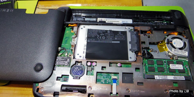 こほ の 趣味の部屋: HP Mini 110-4120TU SSDが壊れたので交換と再インストール