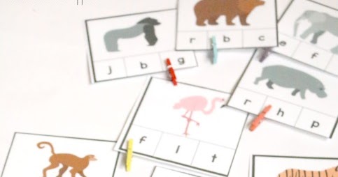 Initial Sound Printable For Your Animal Loving Kiddo | School Time Snippets