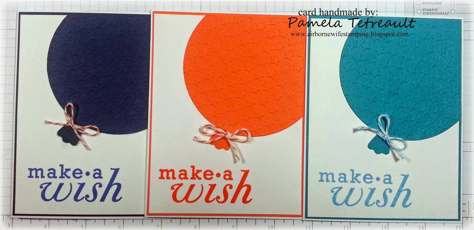 airbornewife's stamping spot: Super Easy Balloon Cards *measurements/how to