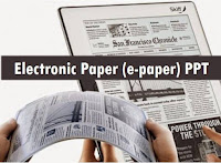 Electronic Paper (e-paper) PPT