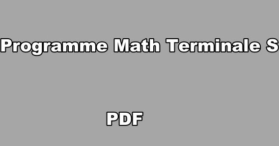 programme math 5ème