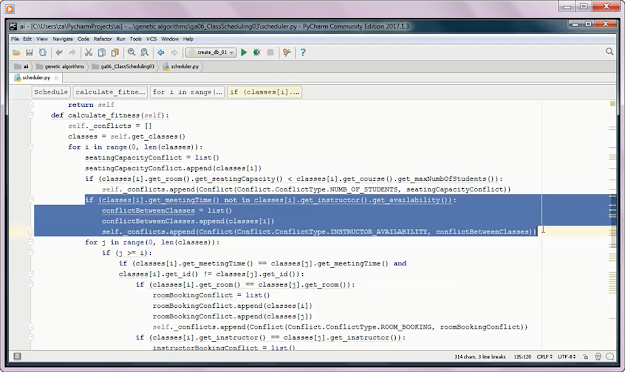 Prototype Project: Class Scheduling Application (03) + Genetic ...
