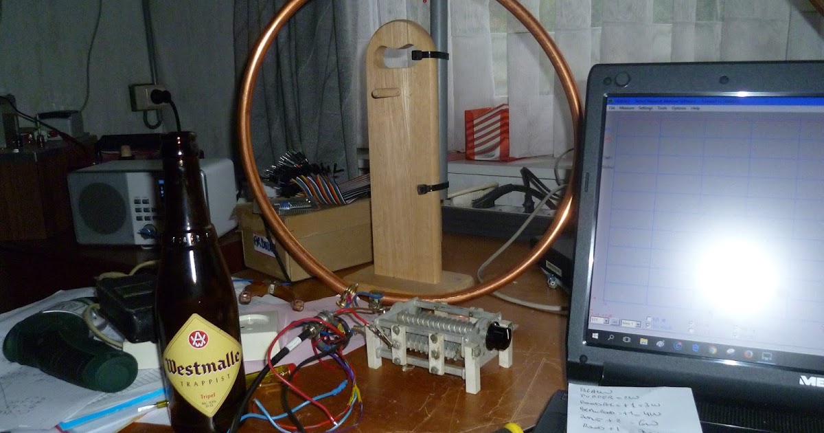 Magnetic Loop antenne: ON4APZ DUBBELRING ANTENNE 30m-160m: nog......