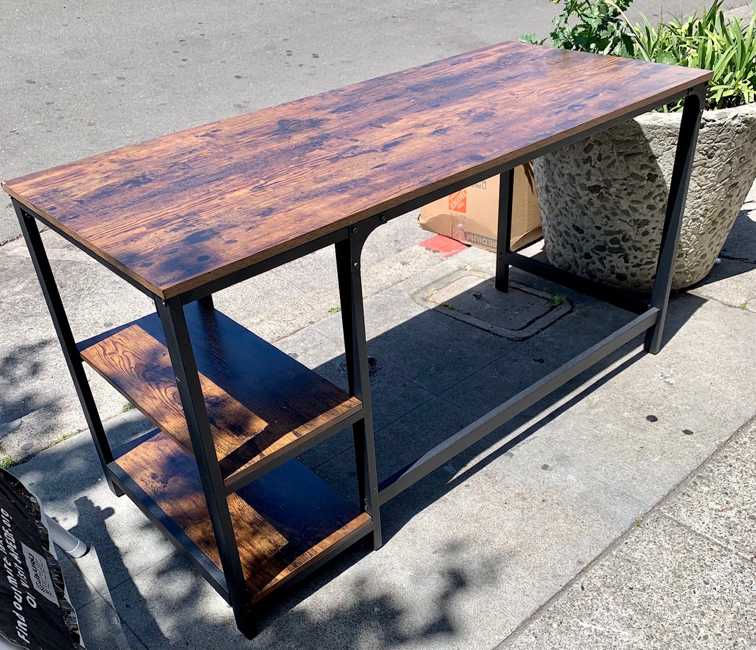 UHURU FURNITURE & COLLECTIBLES: SOLD #105178 Metal + Polished Rustic ...