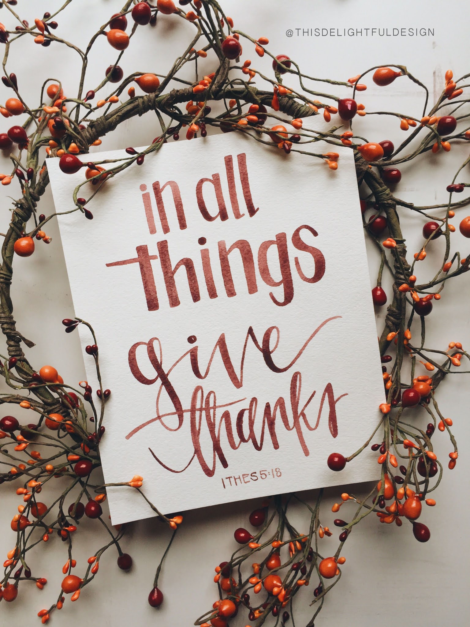 The Quilted "Q": In All Things - GIVE THANKS.