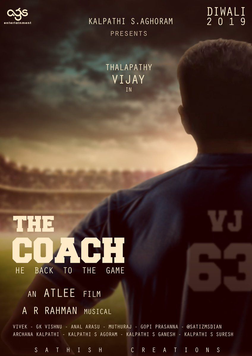 Thalapathy Vijay HD Images: Vijay 63 Fan Made Poster Images