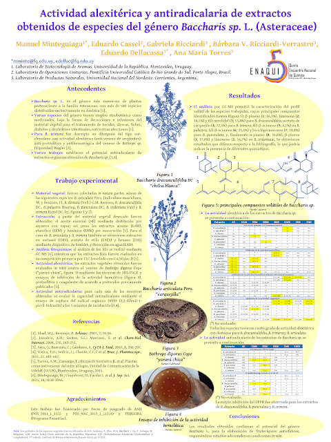 Actividad alexitérica y antiradicalaria de extractos obtenidos de ...