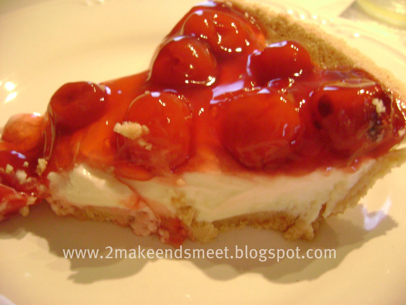 2 Make Ends Meet Whats For Easter Dessert Cherry Cream Pie From My Archives