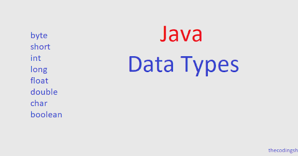 Java Data Types - The Coding Shala