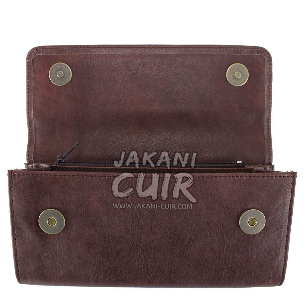 Jakani Cuir Nature: Portefeuille Marocain Pour Femme
