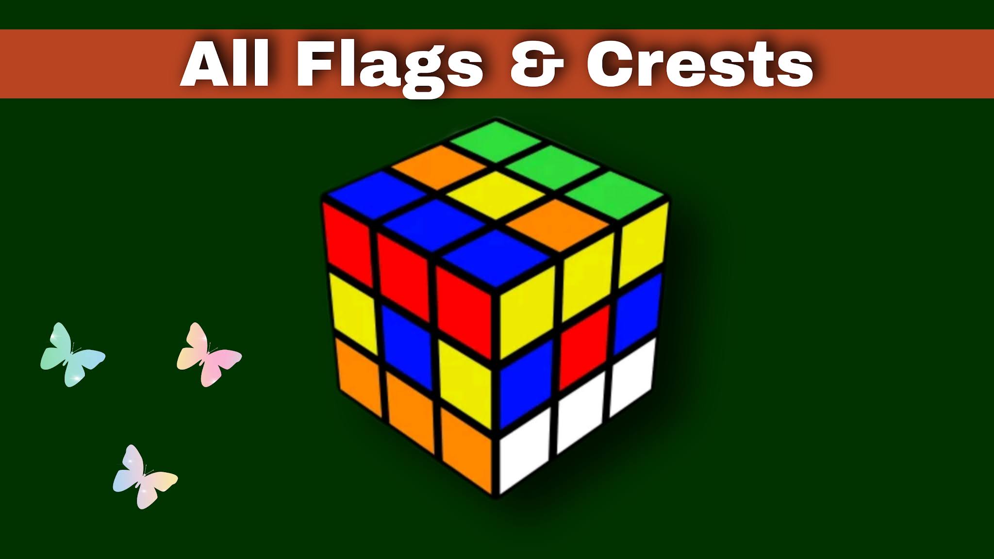 Rubik's cube Patterns : All flags & crests- B 06 | How to solve a Rubik ...