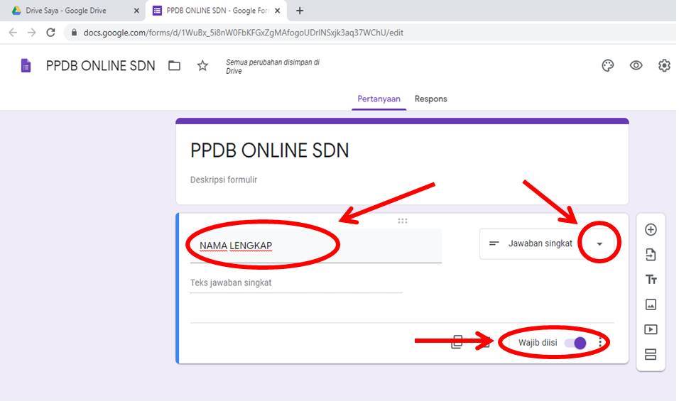 TUTORIAL MEMBUAT PPDB ONLINE DENGAN GOOGLE FORMULIR - Sang Pendidik