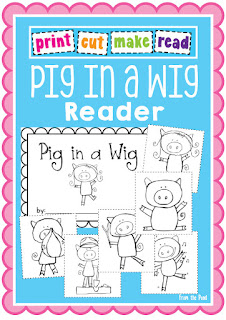 Pig in a Wig Printable Reader + Freebie | From the Pond