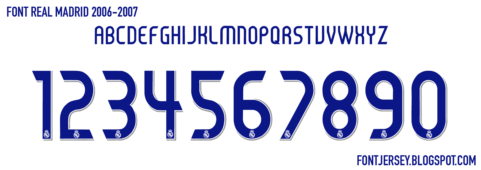 Font Football of Jersey