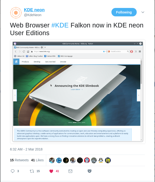 K * Digest!: KDE Web Browser Falkon Gets New Branding And New Release