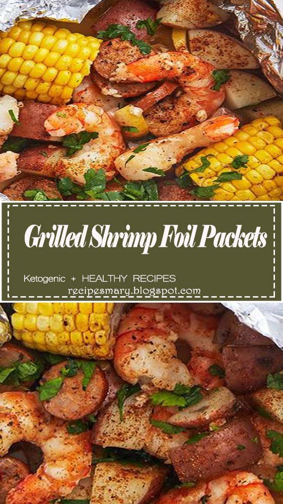 Grilled Shrimp Foil Packets - Recipes Mary