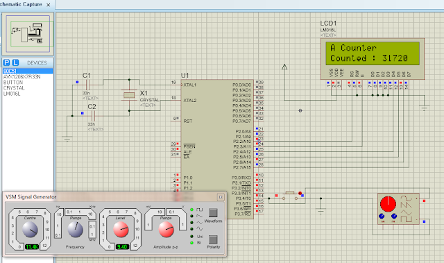 16 Bit Event Counter & Displaying on LCD1 | Embedded System Desgin