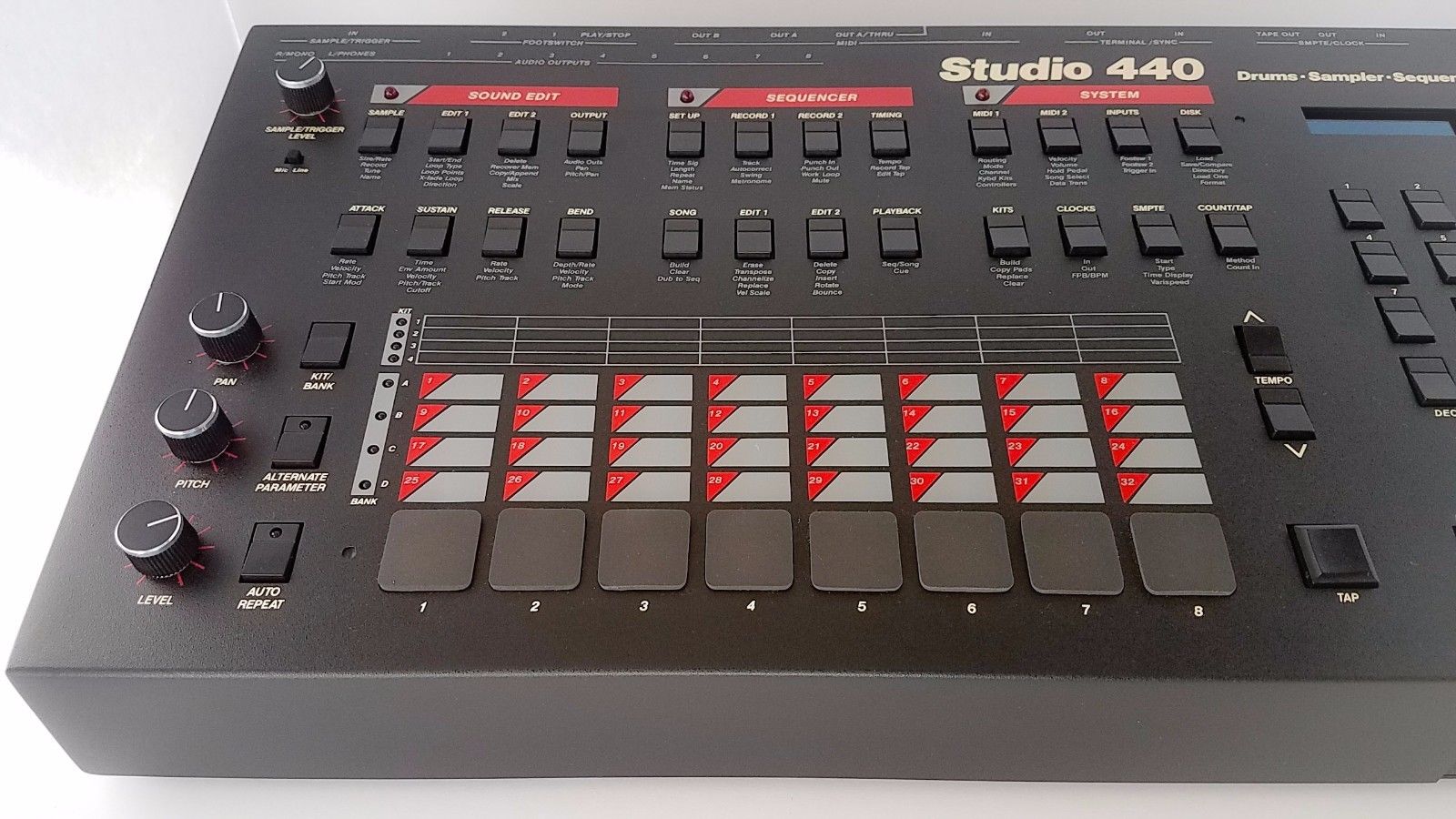 MATRIXSYNTH: Sequential Circuits Studio 440 Drum Sampler Sequencer SN 00029