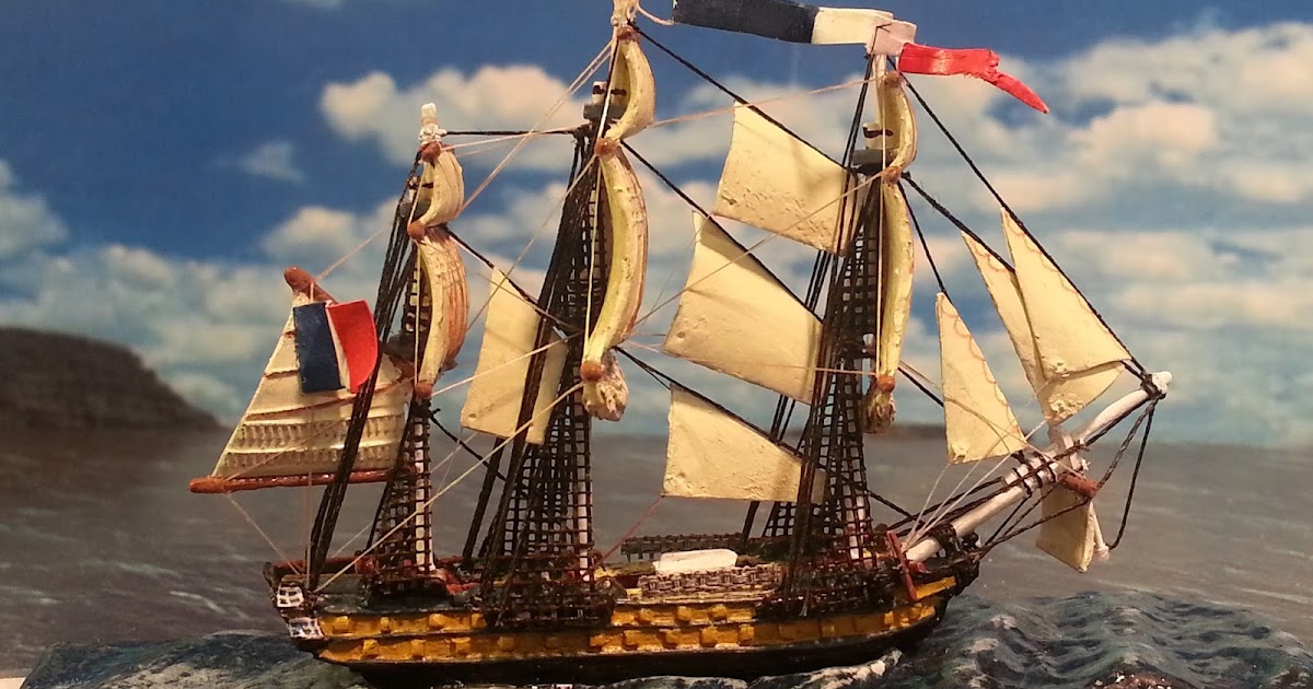 A Miniatures Hobby Room: Navwar French 74-gun third rate Duguay Trouin