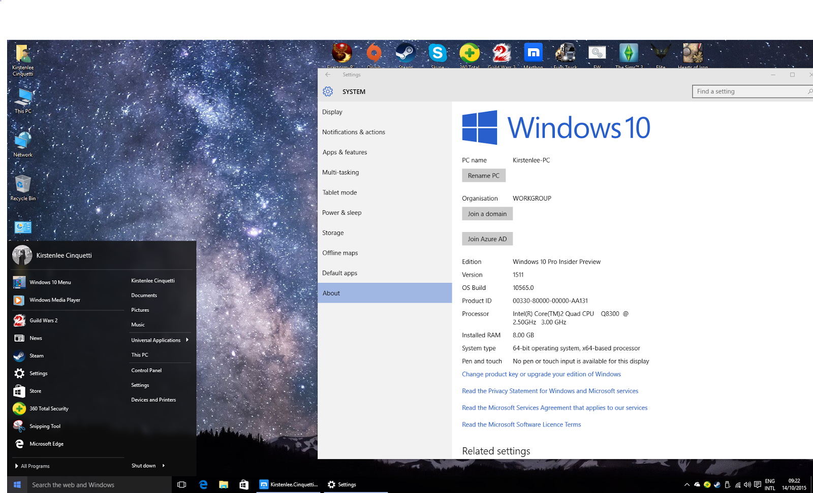 Tweaking Windows 10