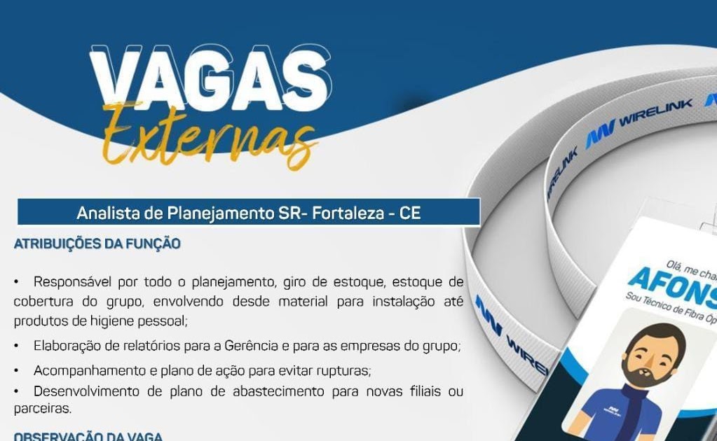 ANALISTA DE PLANEJAMENTO