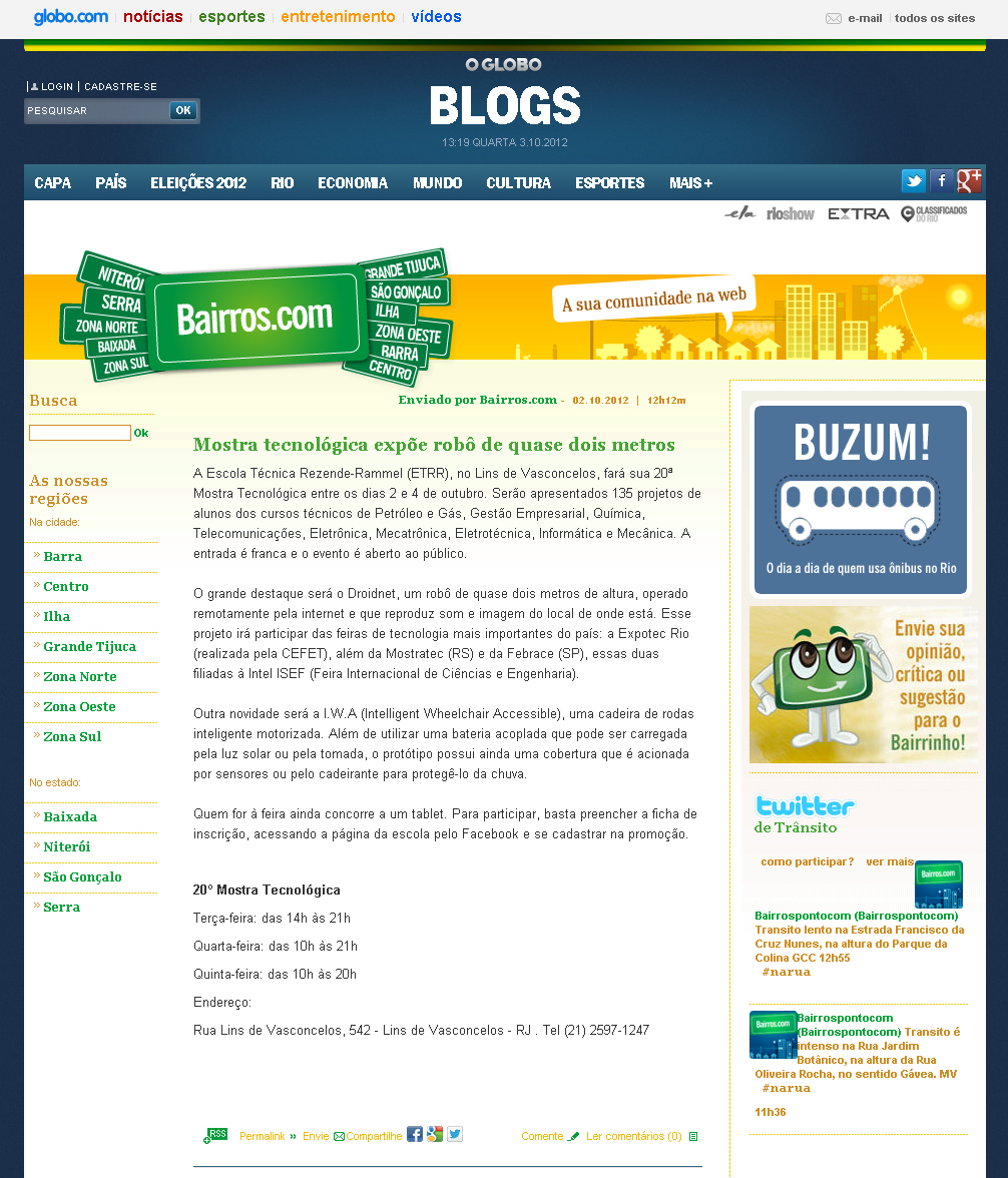 Blog da MercadoCom: Escola Técnica Rezende-Rammel na mídia