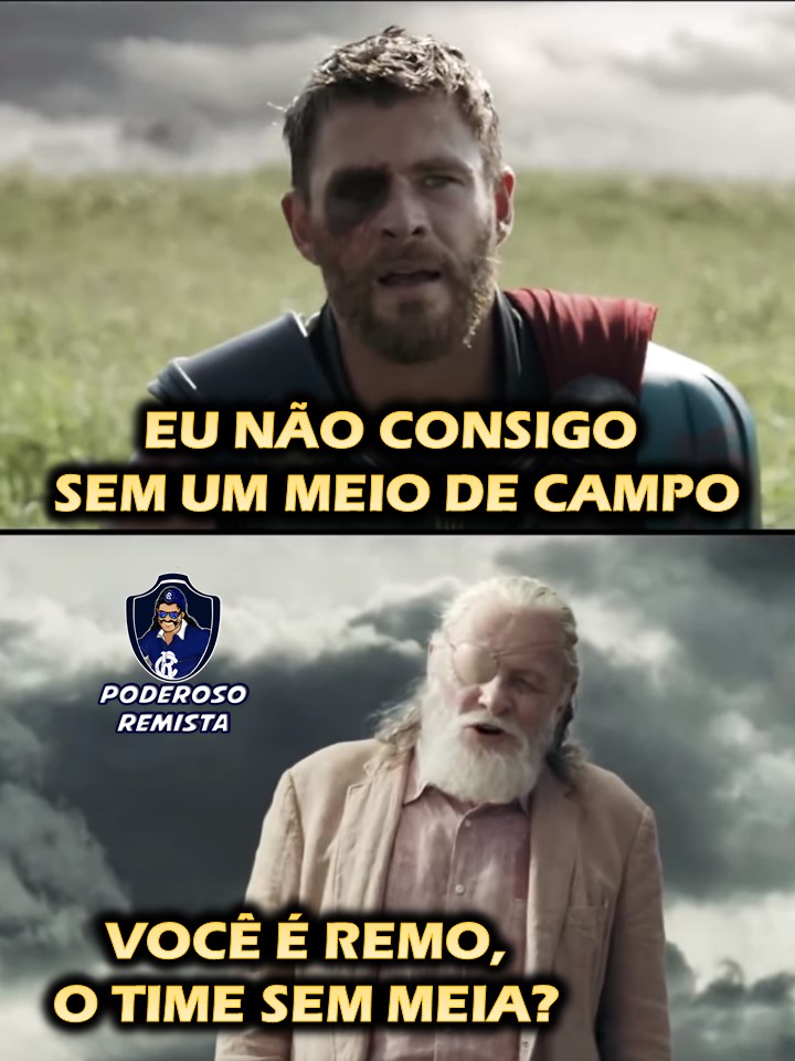 Meme "Remo, time sem meia" - Thor e Odin