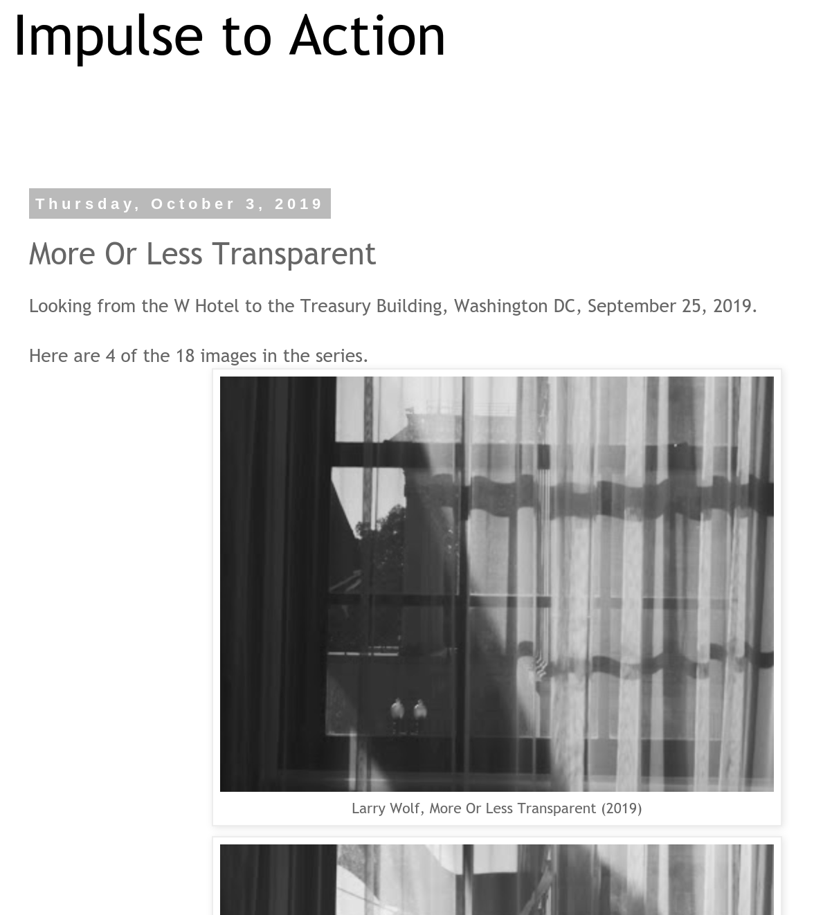 Impulse to Action: More Or Less Transparent