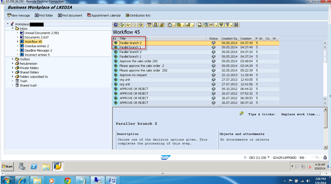 An SAP Consultant: SAP Workflow - Process Control