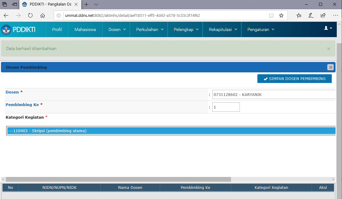 Tutorial input data Aktifitas Mahasiswa di Laporan Feeder PDDikti ... Tutorial input data Aktifitas Mahasiswa di Laporan Feeder PDDikti ...