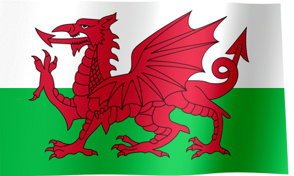 Flag of Wales (GIF) - All Waving Flags