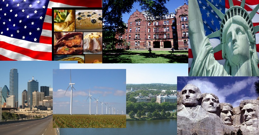 USA Country & People: USA Collage