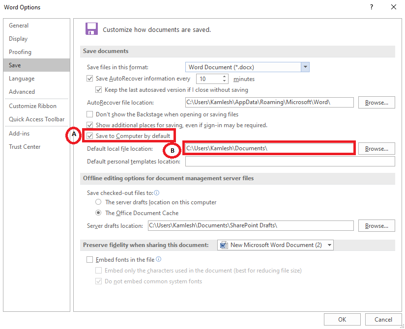 Change default save location office 2019 - justgost Change default save location office 2019 - justgost