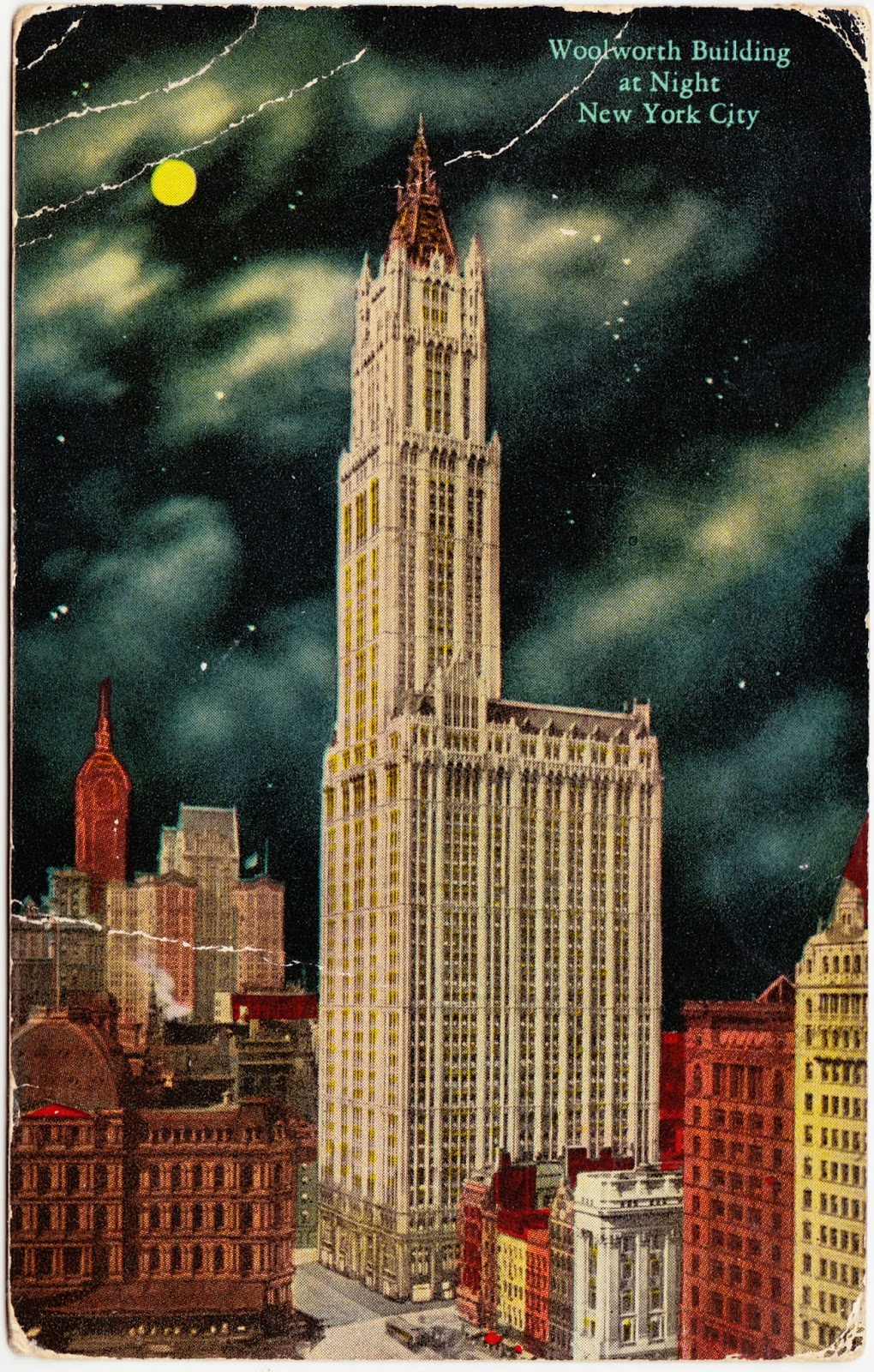 Papergreat: Woolworth Building at night and George Homiak of Atlas, Pa.