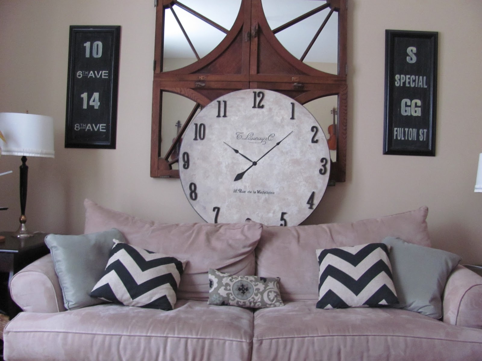 Header: Faux Antique Clock Face