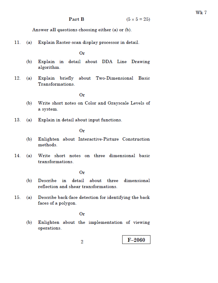 Alagappa University M.Sc.,(CS)- Elective — COMPUTER GRAPHICS APRIL 2019 ... Alagappa University M.Sc.,(CS)- Elective — COMPUTER GRAPHICS APRIL 2019 ...