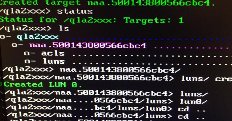 Network Hacked: Setting up a FC target using LIO