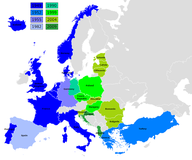 ΑΙΘΟΥΣΑ των ΧΑΡΤΩΝ: ΕΥΡΩΠΗ ΧΩΡΕΣ Ν.Α.Τ.Ο.