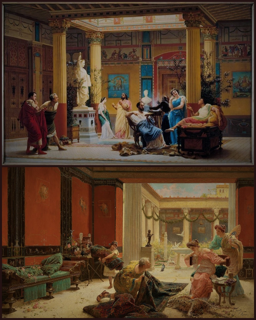 DOMVS ROMANA: Oecus, exedra, diaeta, salones de la domus en la antigua Roma