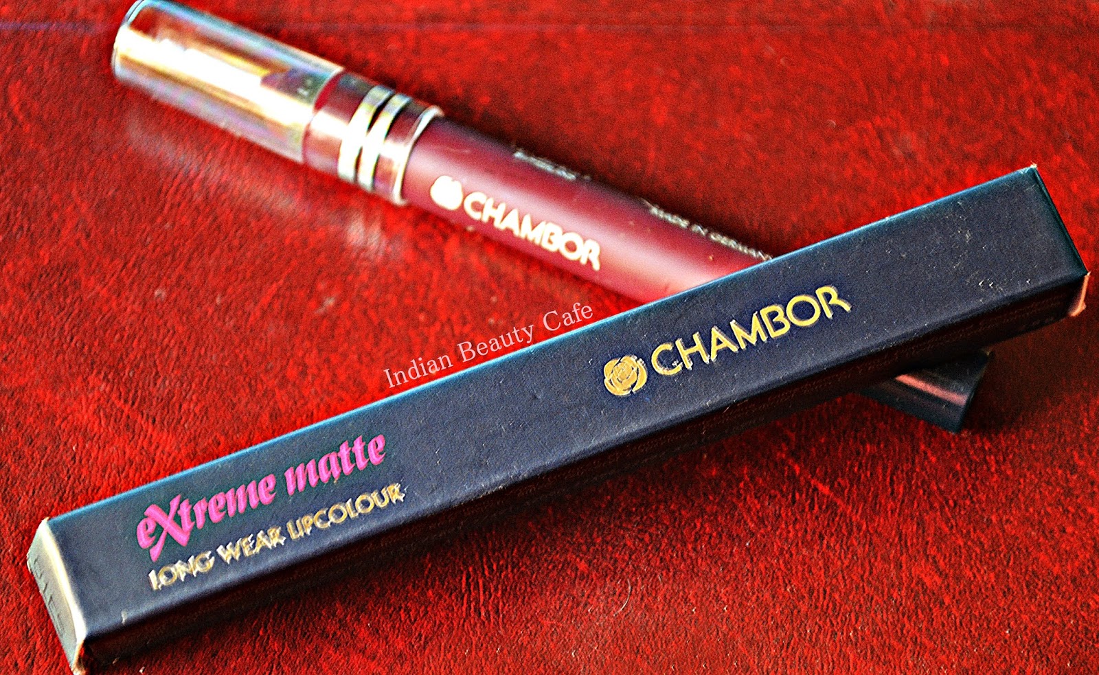Indian Beauty Cafe: Chambor Extreme Matte Long Wear Lip Colour in ...