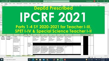 DepEd Prescribed IPCRF Parts 1-4 SY 2020-2021 and Guide - Deped Tambayan