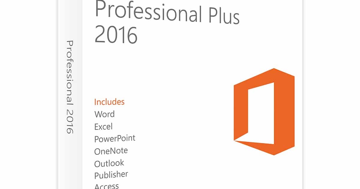 Microsoft Office 2016 Professional Plus For Windows PC