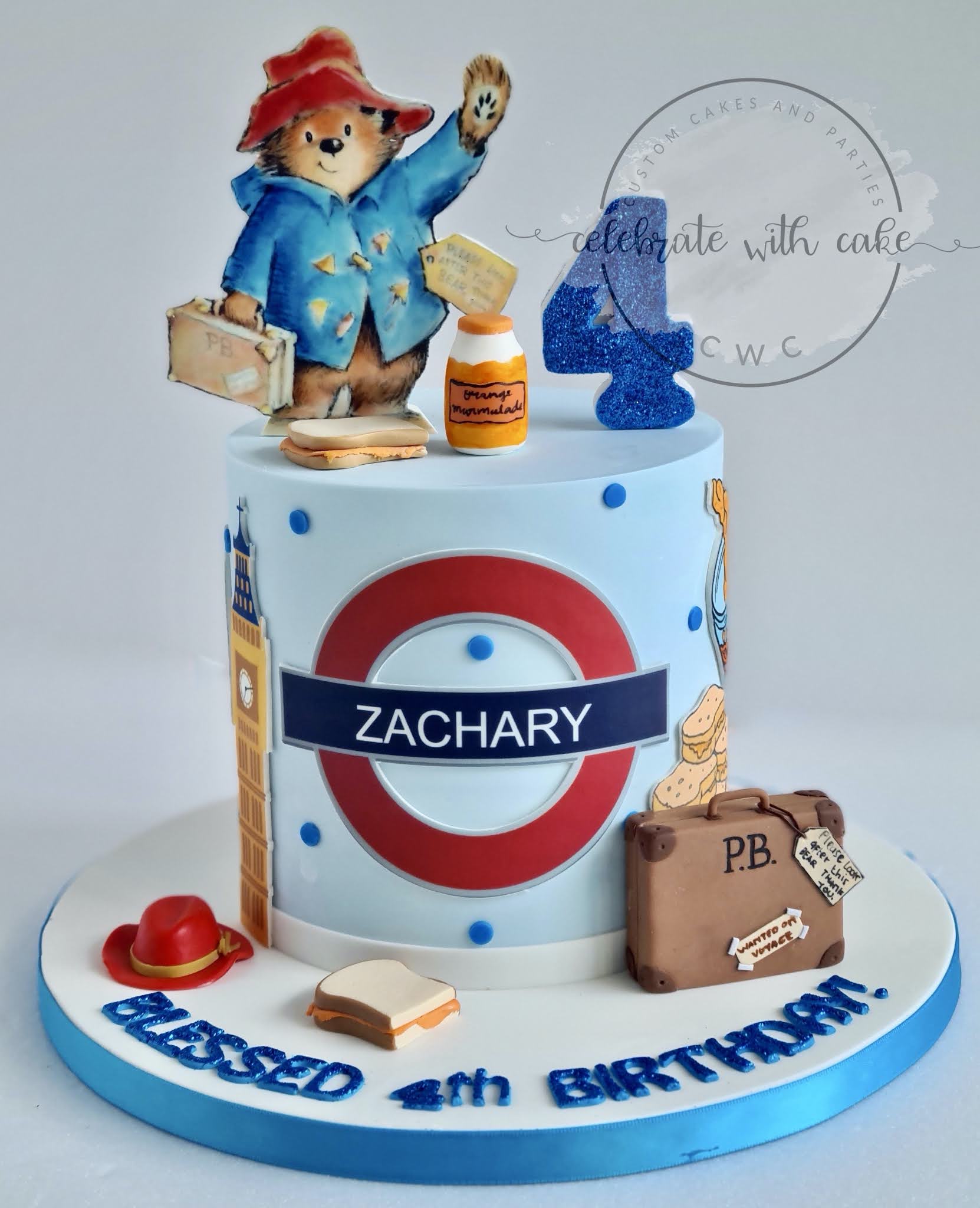 Celebrate with Cake!: Paddington bear themed single tier Cake