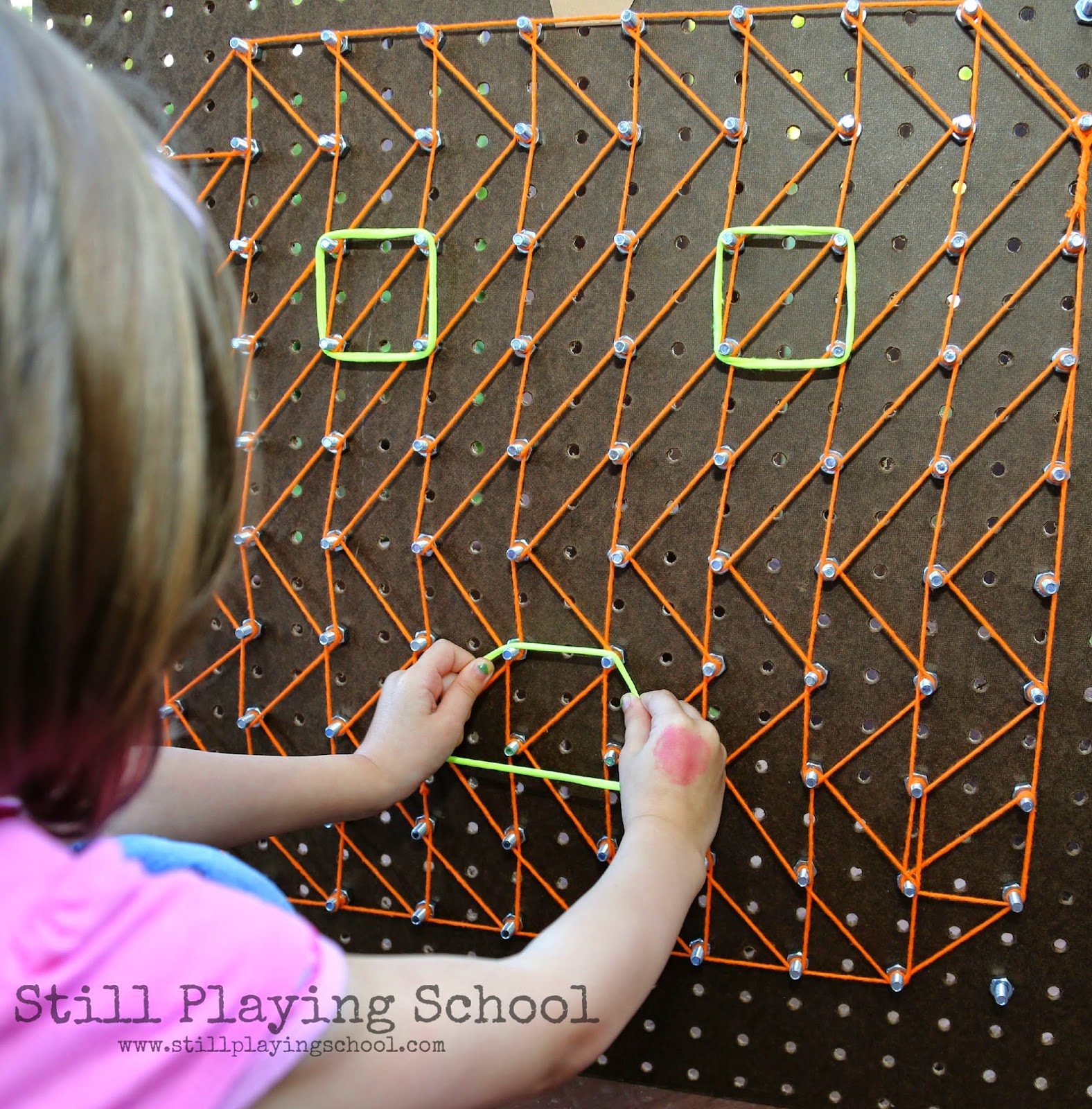 Jack-O-Lantern Geoboard | Still Playing School