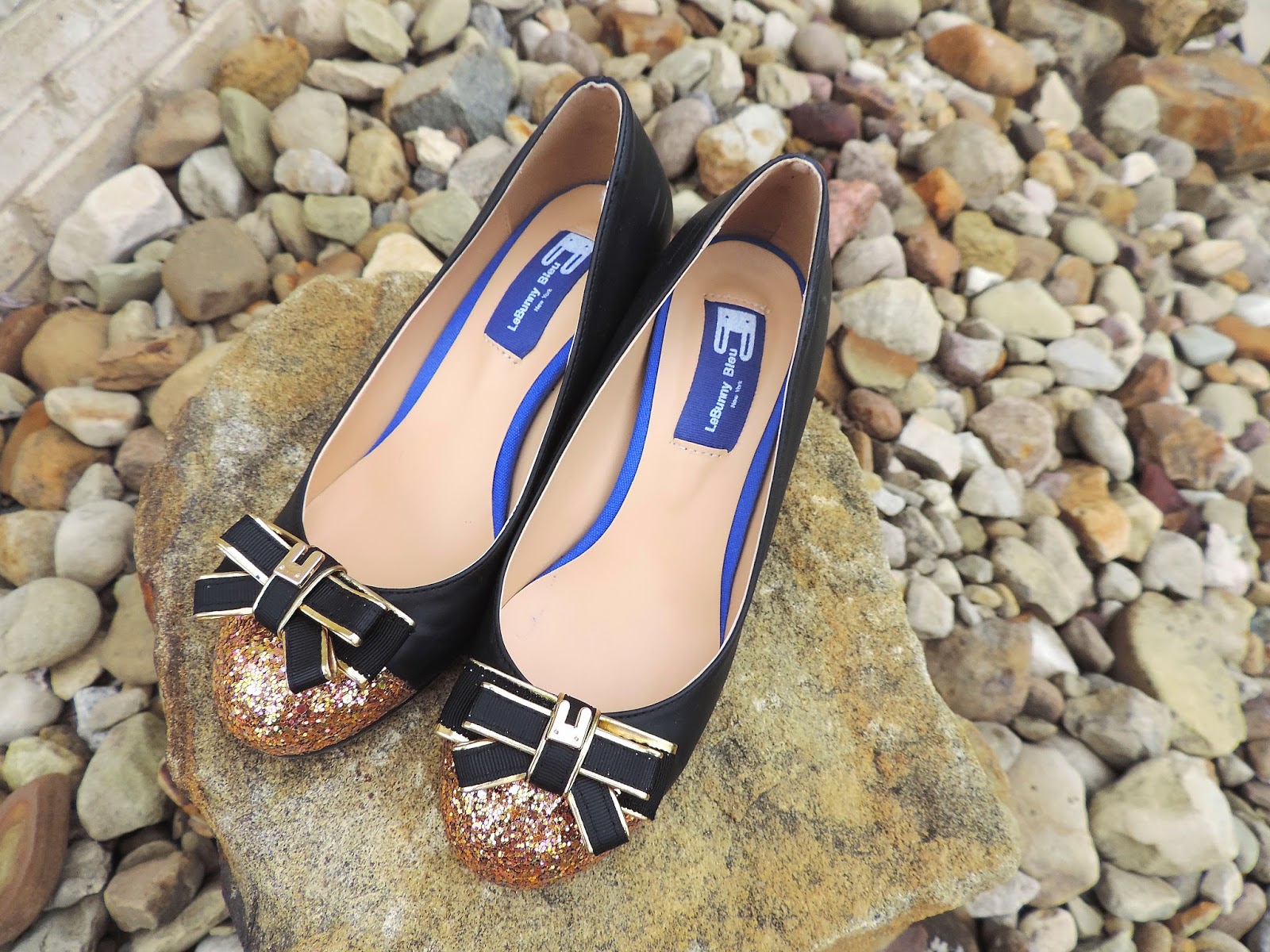 Glittery Bow Heels - Sensible Stylista