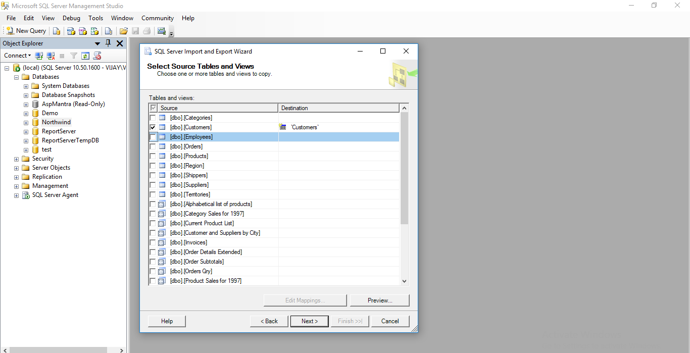 Sql Server Export Data To Excel Using Export Data Wizard Aspmantra Aspnetmvcangularjs
