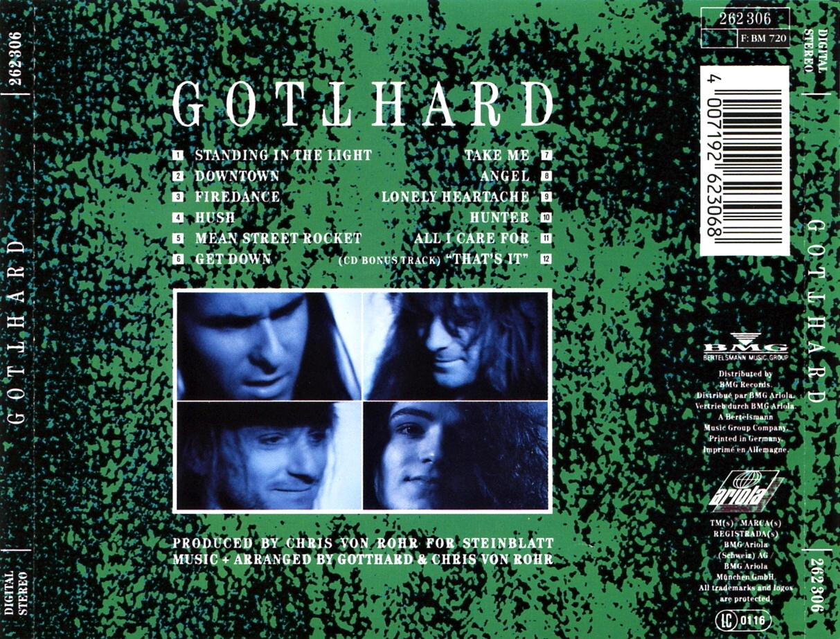 WHERE METAL RULES: GOTTHARD - GOTTHARD (1992)