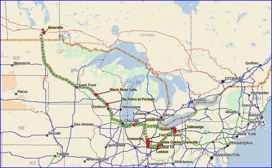 roadtrip chris arbon: Annie Oakley Memorial Highway.