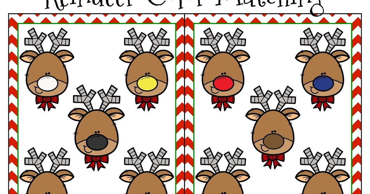 The Cozy Red Cottage: Reindeer Color Matching Game